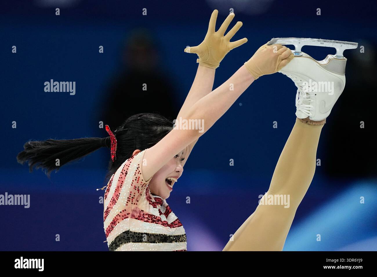 Ami Nakai of Japan competes during the women's short program figure ...