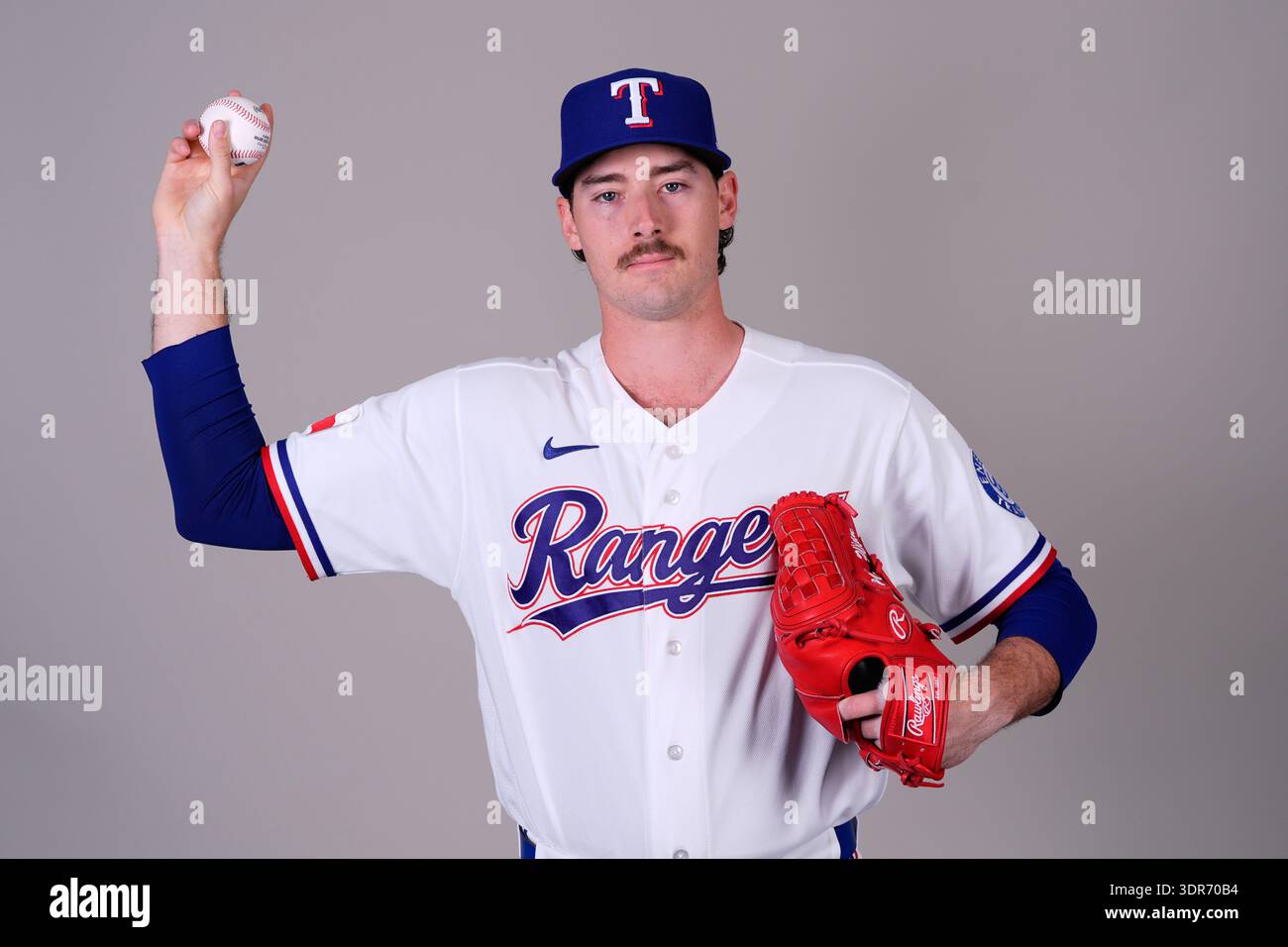 This is a 2026 photo of Cole Winn of the Texas Rangers baseball team ...