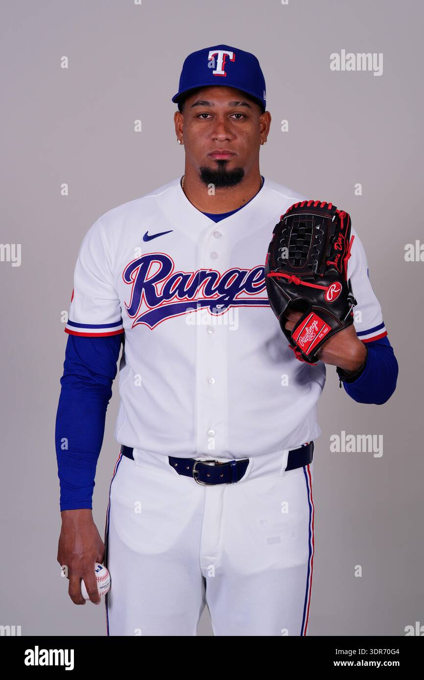 This is a 2026 photo of Alexis Diaz of the Texas Rangers baseball team ...