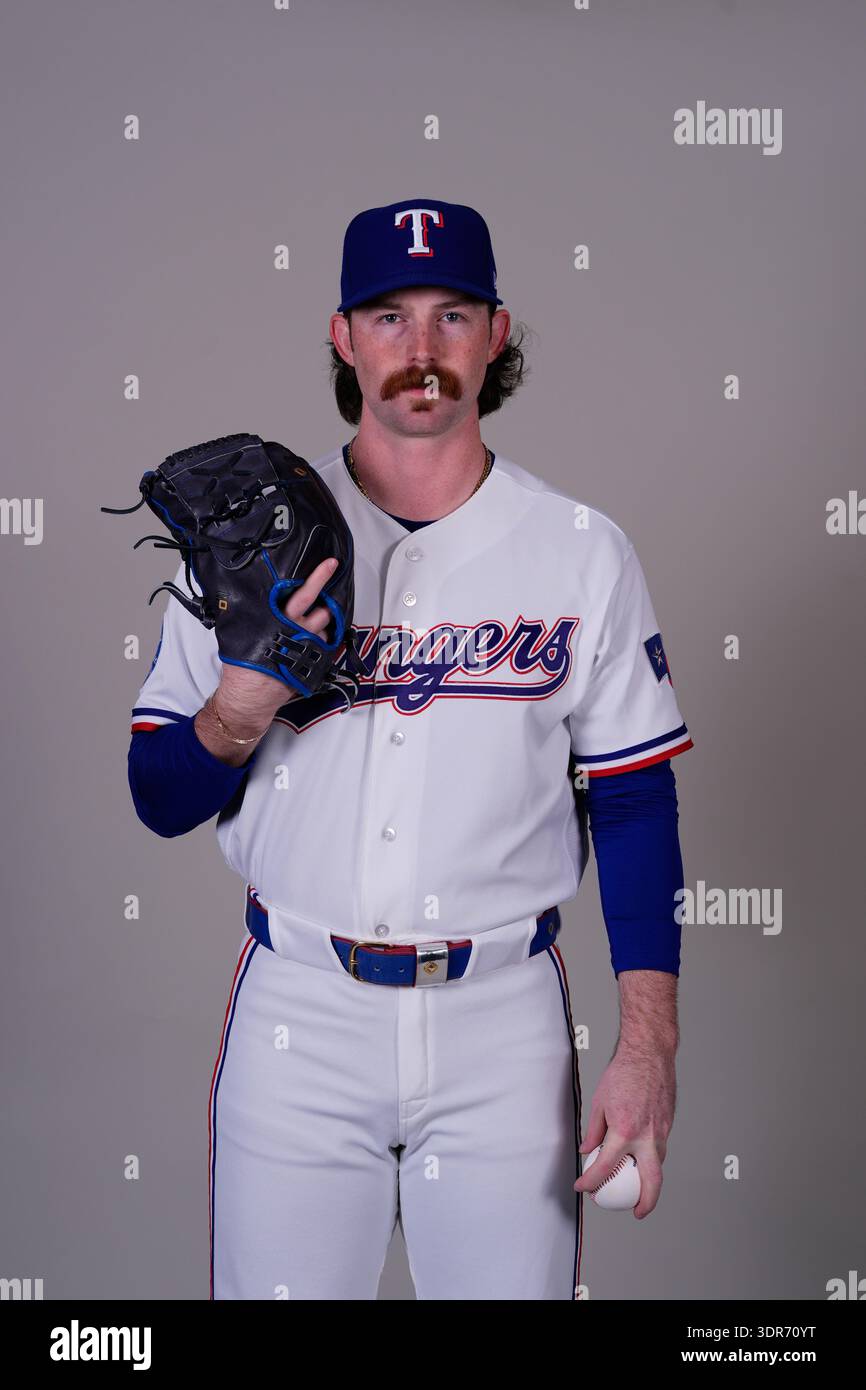 This is a 2026 photo of Robby Ahlstrom of the Texas Rangers baseball ...
