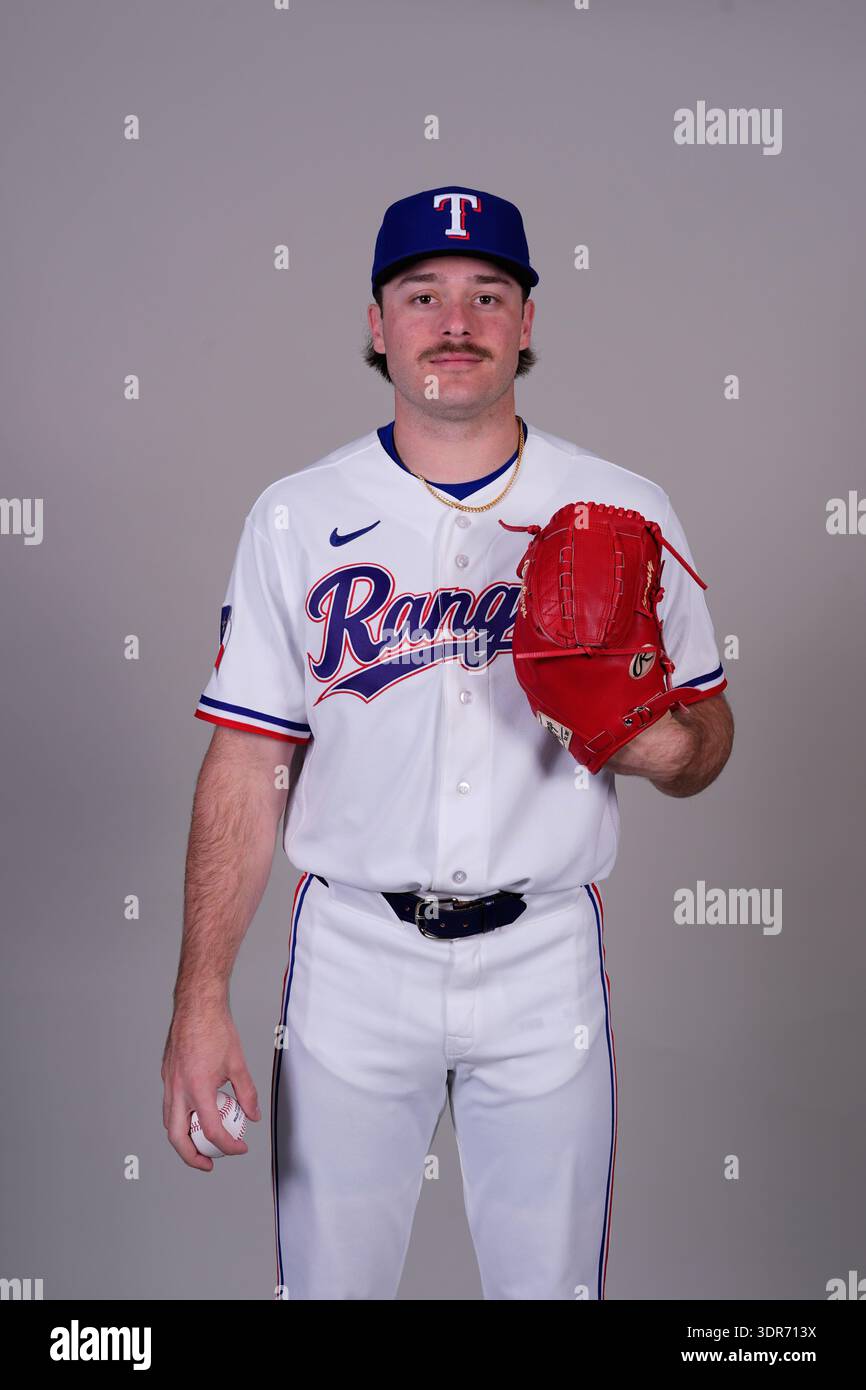 This is a 2026 photo of Eric Loomis of the Texas Rangers baseball team ...