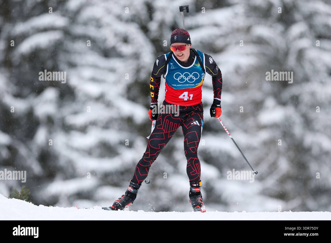 Anterselva, Italy. 17th Feb, 2026. STRELOW Justus of Germany competes ...