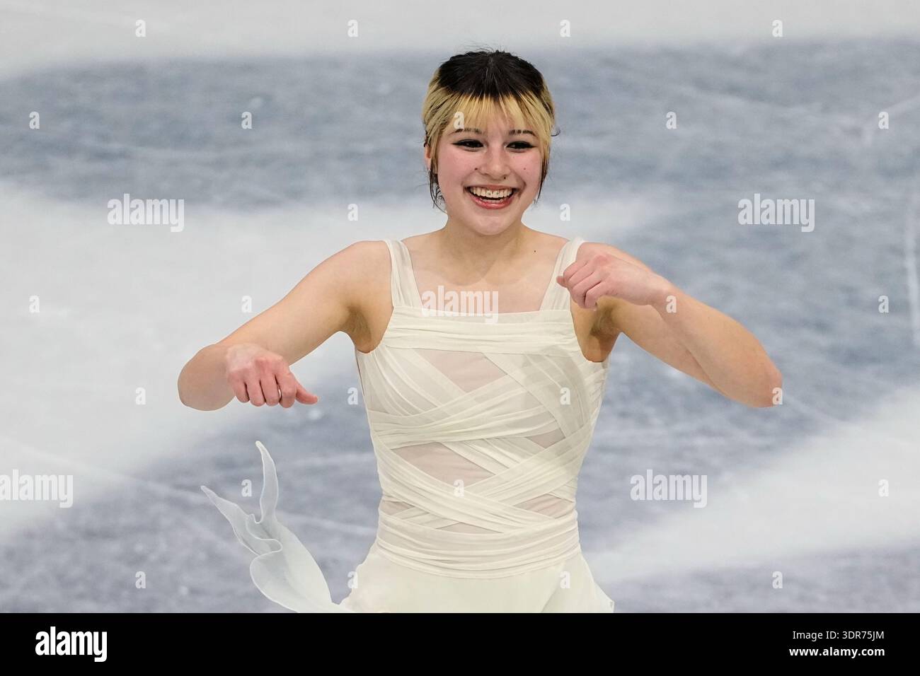 Alysa Liu of the United States competes during the women's short ...