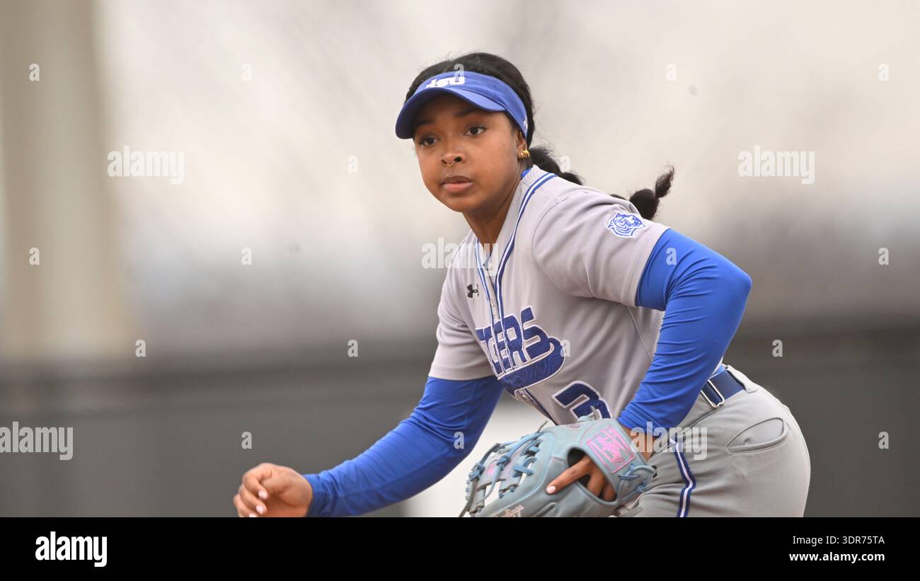 Tennessee State's Jace Jackson (3) plays Butler in an NCAA softball ...