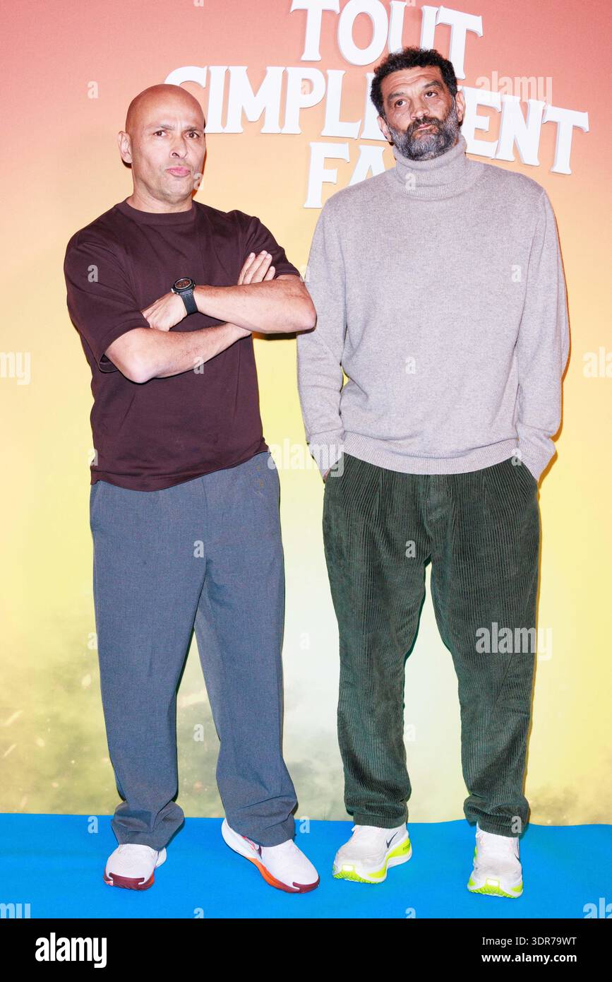 Eric Judor and Ramzy Bedia attend the photocall held for the premiere ...