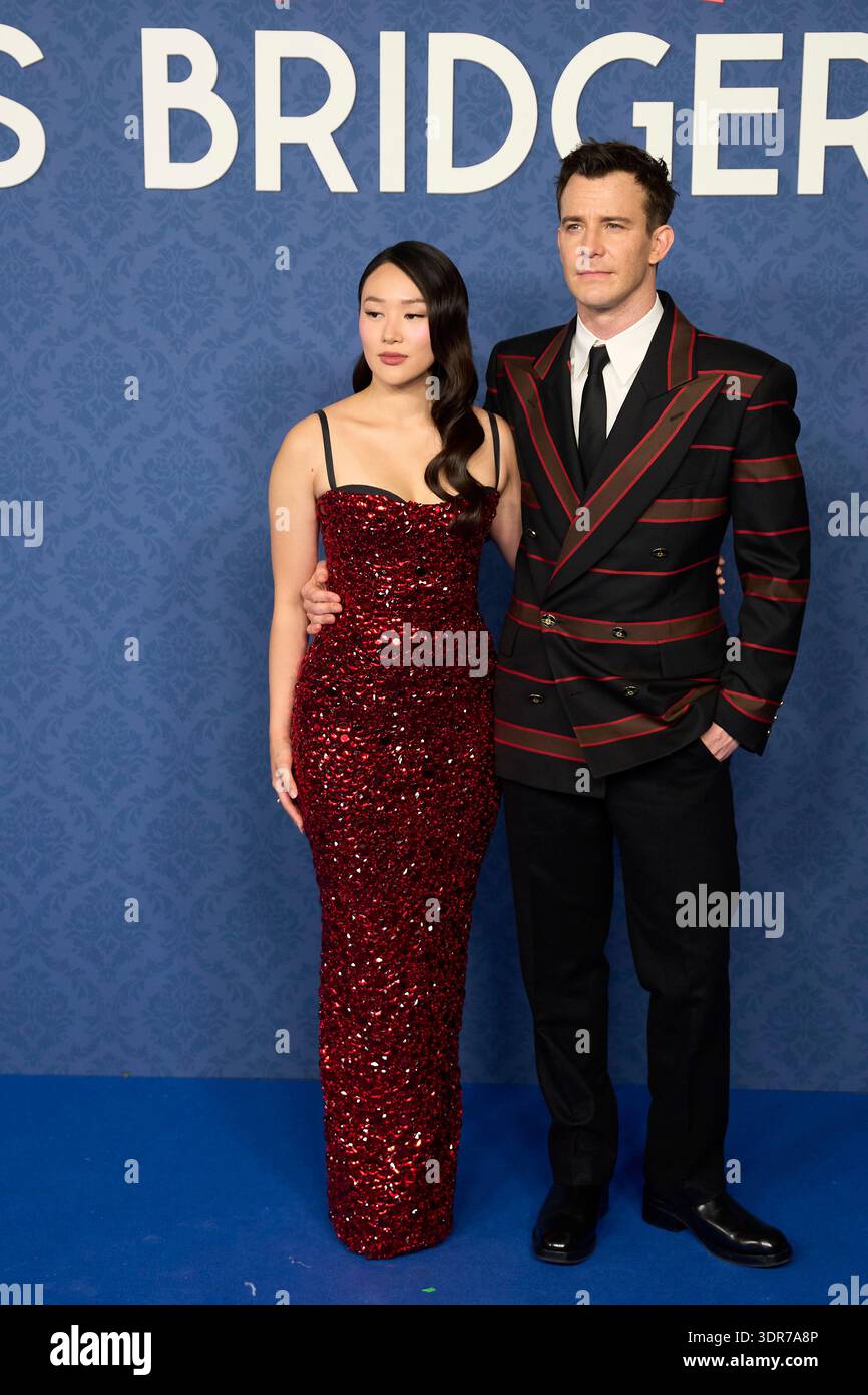 Madrid. Spain. 20260217, Luke Thompson, Yerin Ha attends ‘Bridgerton ...