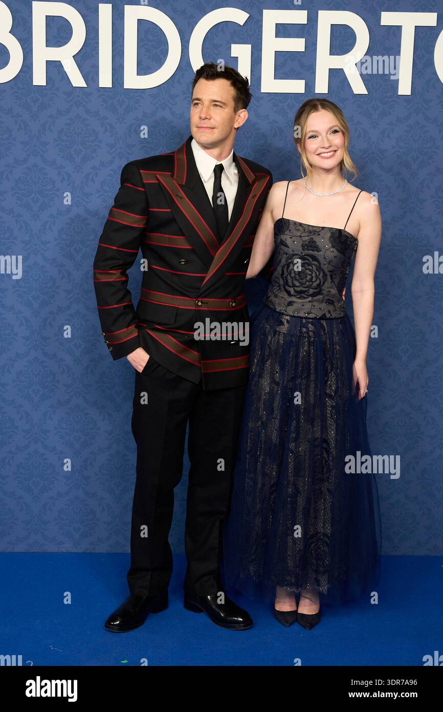 Madrid. Spain. 20260217, Luke Thompson, Hannah Dodd attends ‘Bridgerton ...