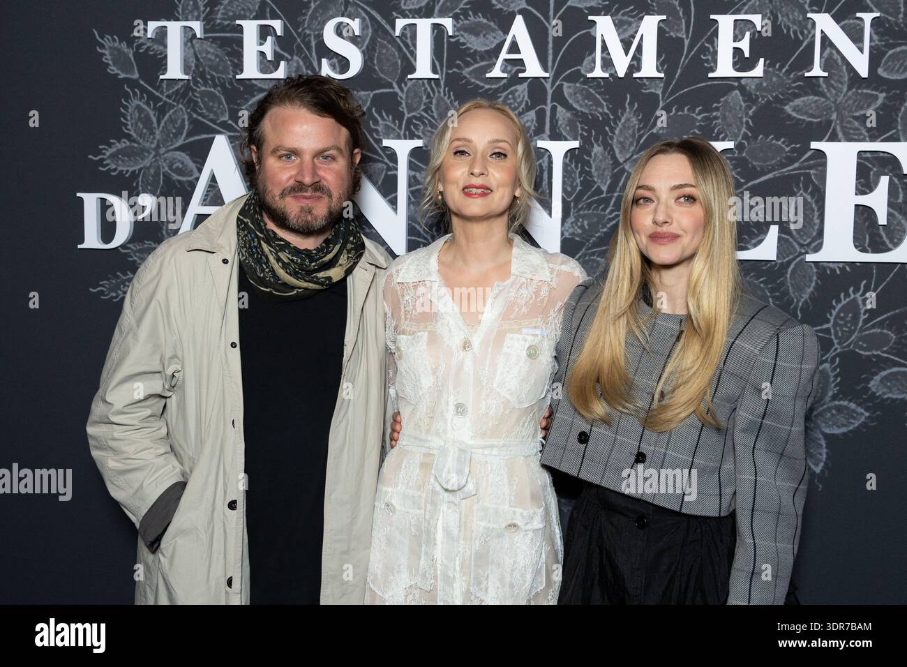 Brady Corbet, Mona Fastvold, Amanda Seyfried attends 'Le Testament D ...