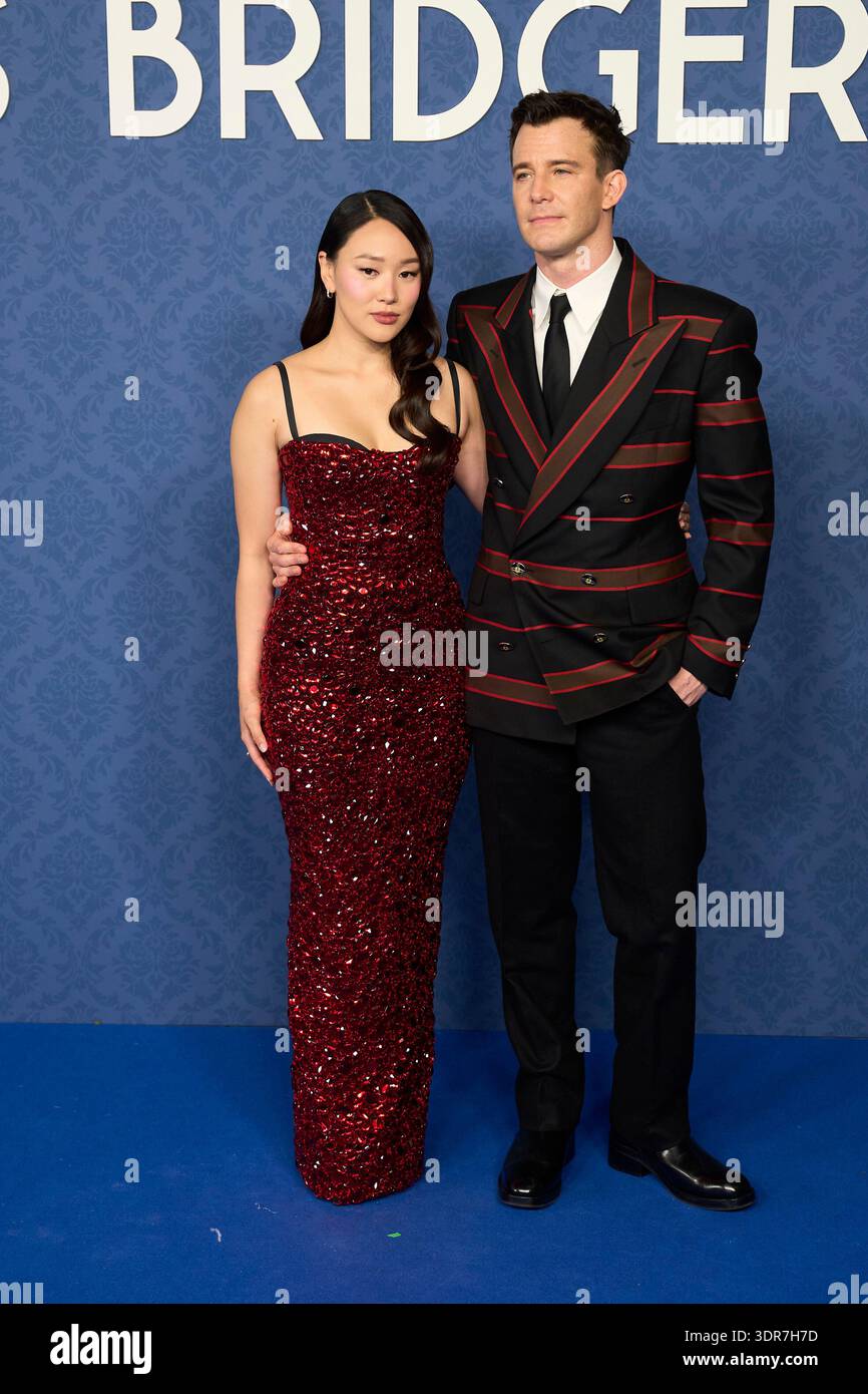 Luke Thompson, Yerin Ha attends 'Bridgerton' Season 4 Masquerade Ball ...