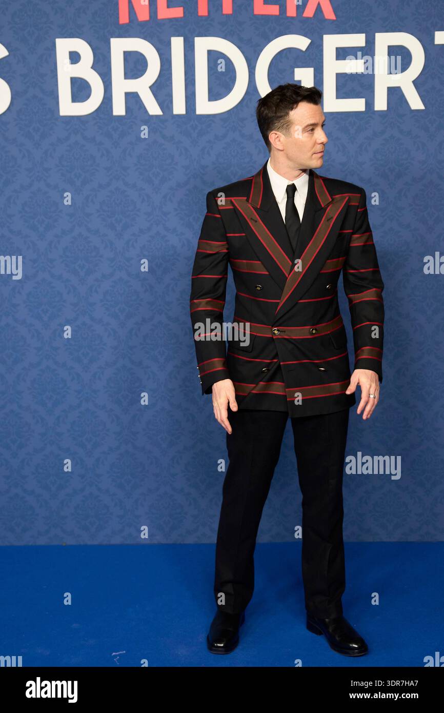 Luke Thompson attends 'Bridgerton' Season 4 Masquerade Ball at Real ...