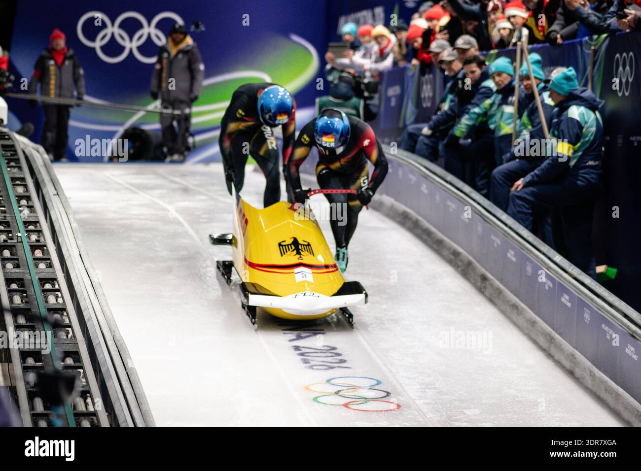 Adam Amour / Alexander Schaller (Germany), Bobsleigh 2-men, Milano ...