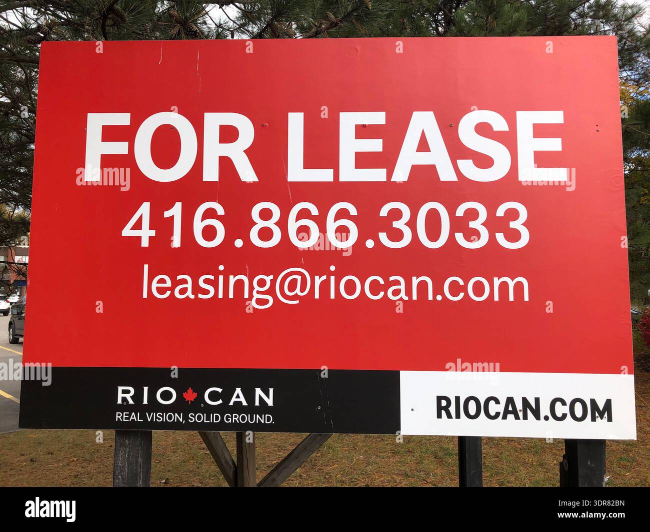 RioCan signage is shown at a strip mall in Mississauga, Ont., Saturday ...