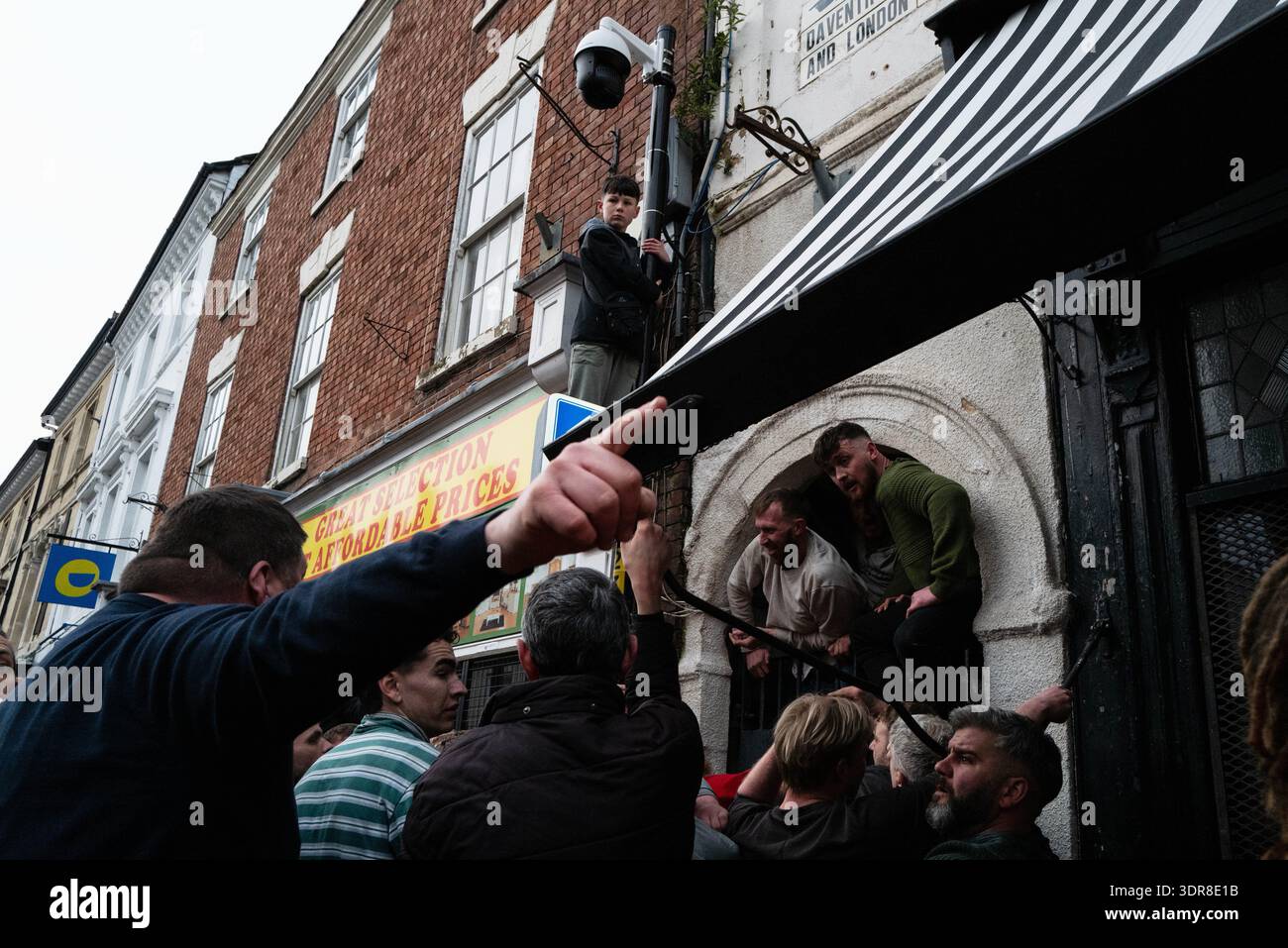 Atherstone, England, UK. 17th Feb, 2026. The Atherstone Ball Game ...