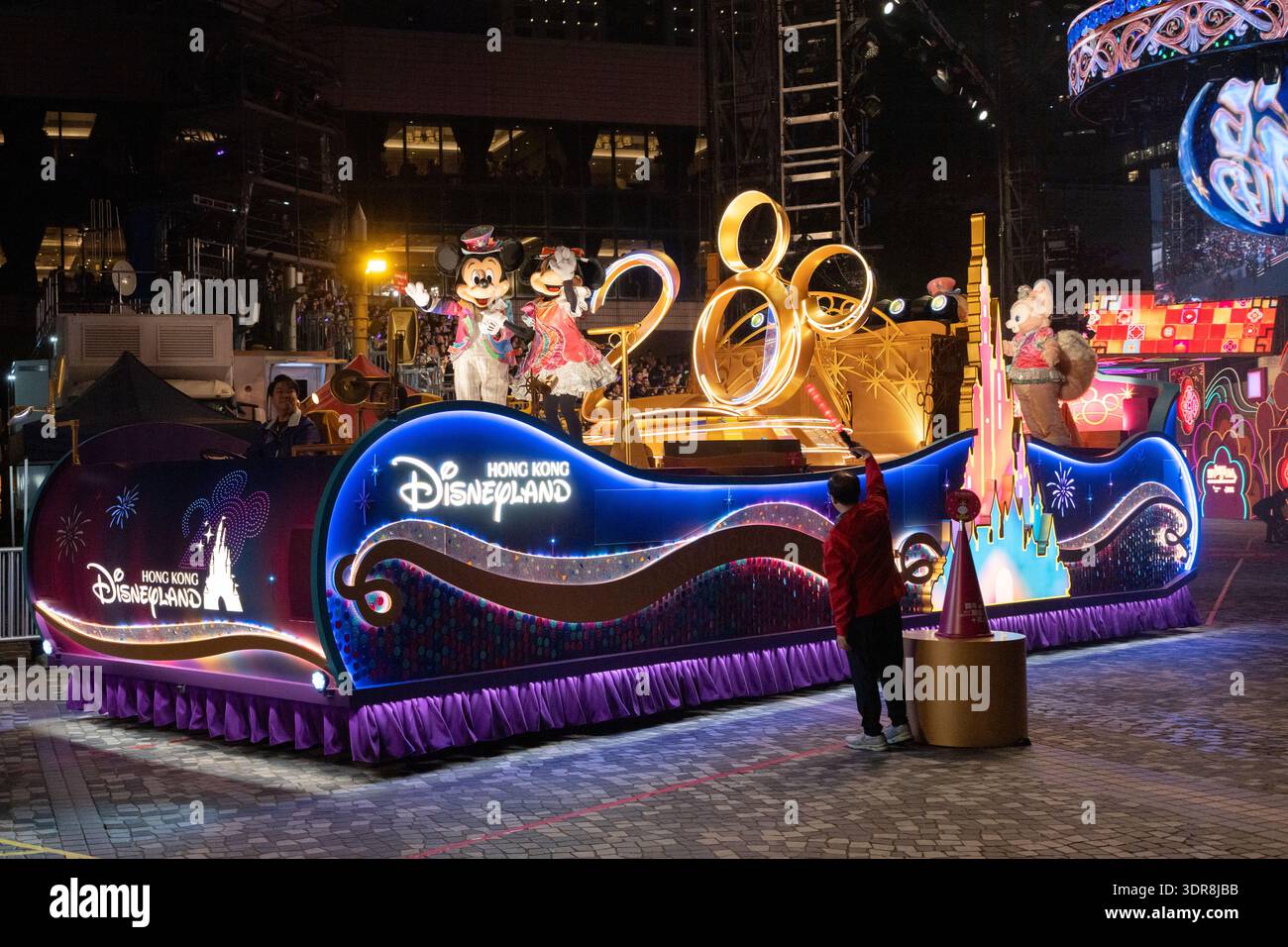 View of Hong Kong Disneyland float on February 17, 2026 in Hong Kong ...