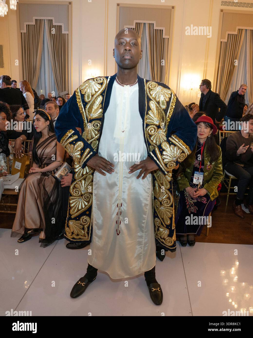 Charlii Sebunya attends Diana Mahrach NYFW FW26 Front Row at The 3 West ...