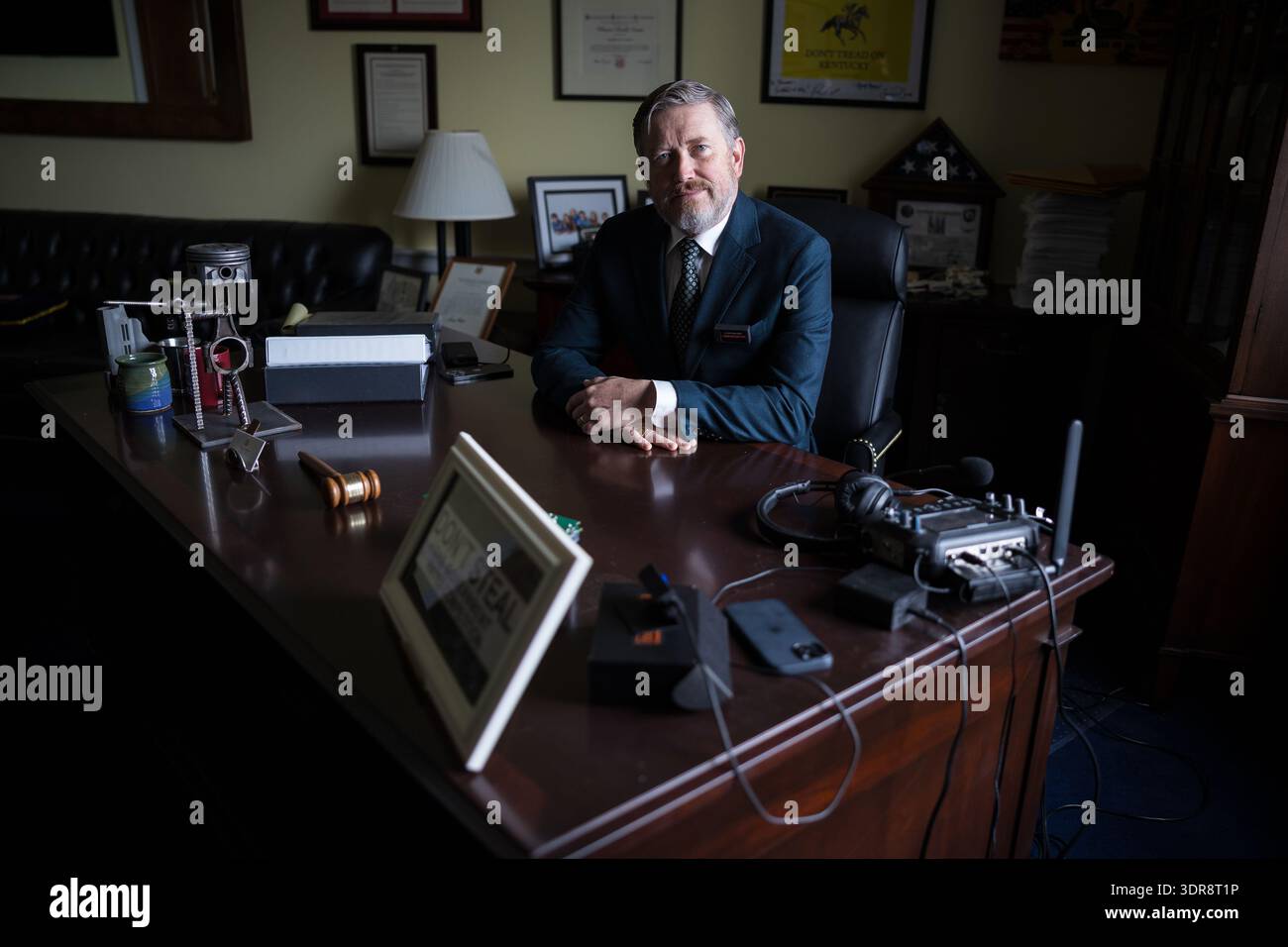 Rep. Thomas Massie (R-Ky.) sits for a portrait in his office on Capitol ...