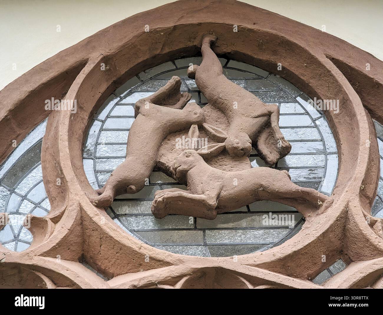 Gothic vault round window hi-res stock photography and images - Alamy