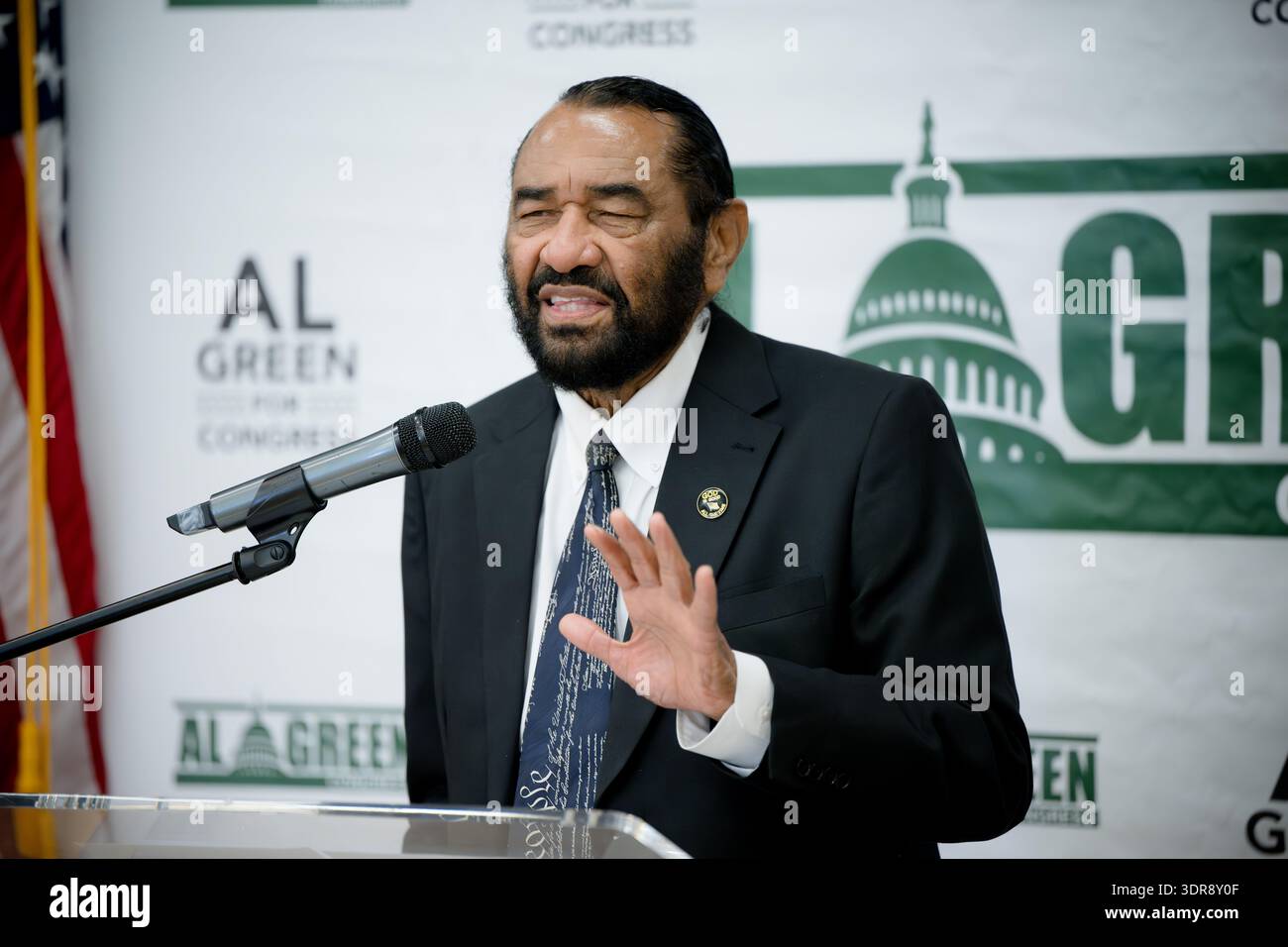 Congressman Al Green speaks onstage during the Precinct Chair Mixer for ...