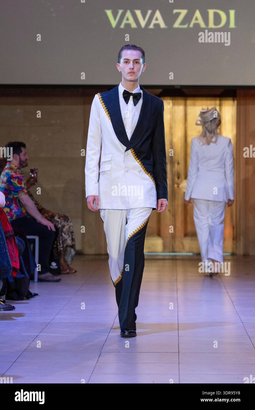 Models walk at Vava Zadi AW26 Runway Show for EPN at NYFW in New York ...