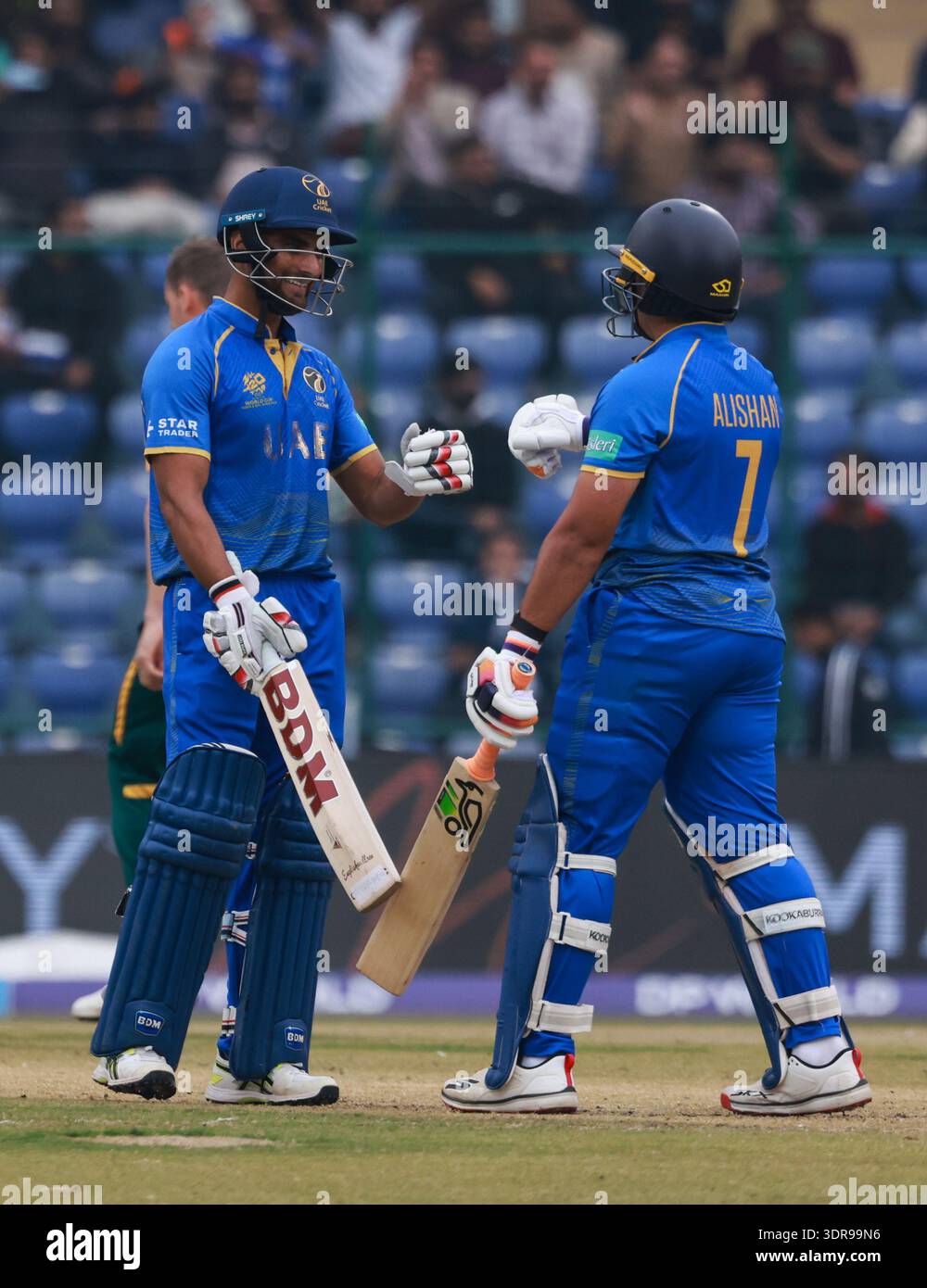 Alishan Sharafu of United Arab Emirates during Match no 34, Group D ...