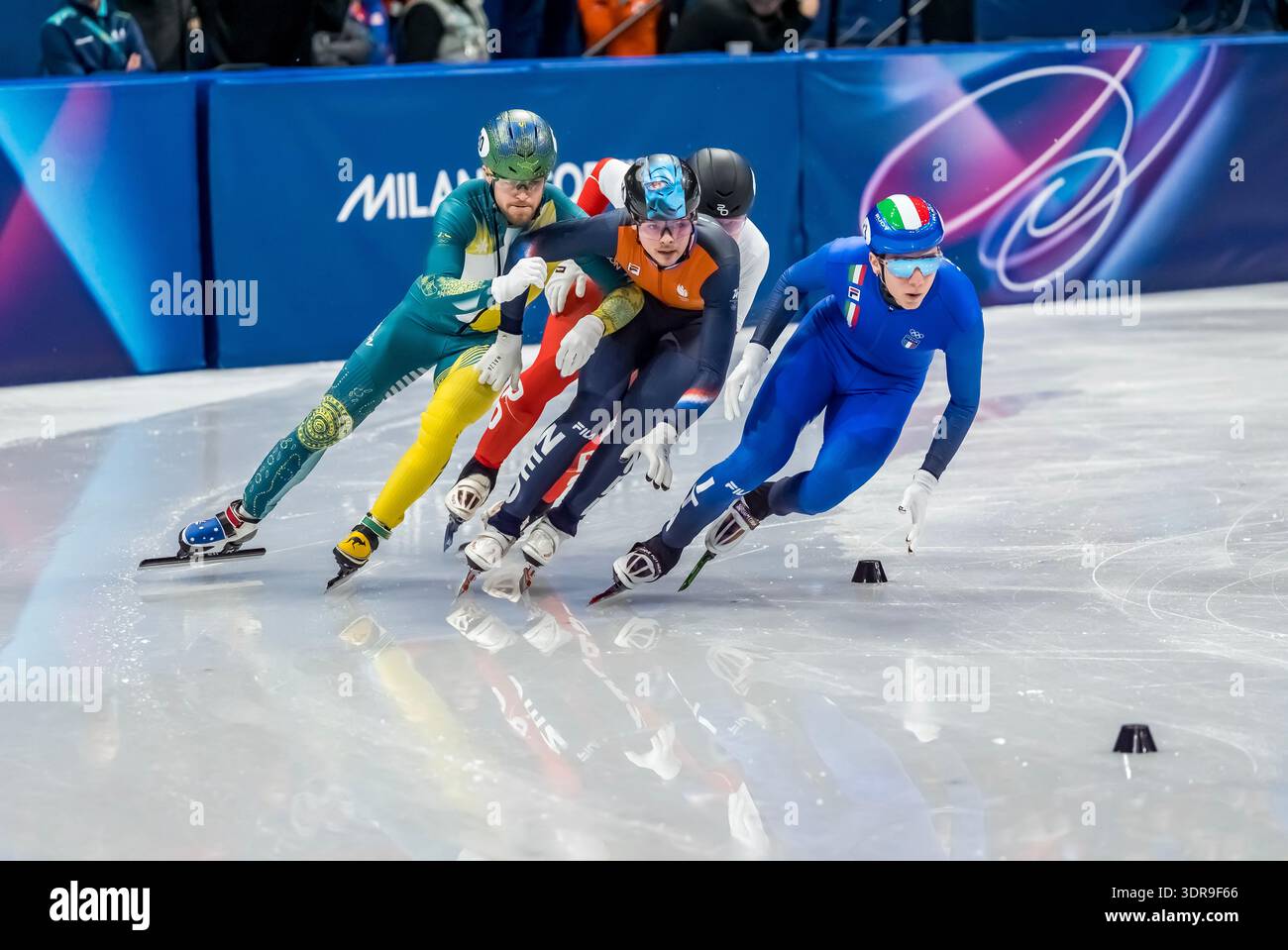 Melle van 't Wout #121 of the Netherlands races during the Short Track ...