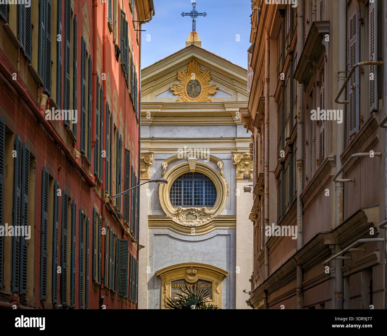 Church of Eglise Saint Francois de Paule de Nice flanked by ...