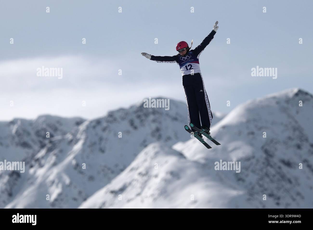 United States' Tasia Tanner (12) competes during the women's freestyle ...