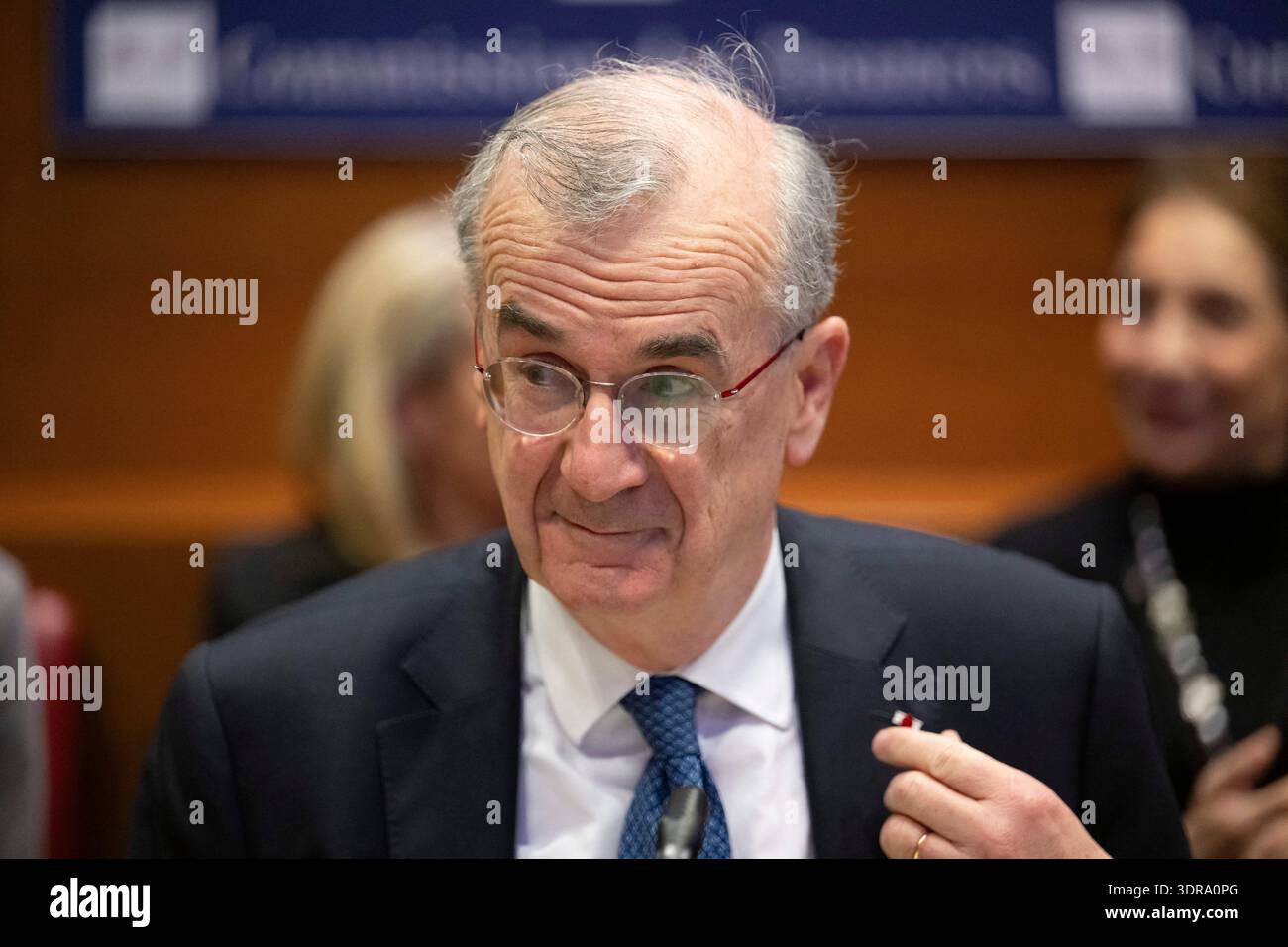 Paris, France. 18th Feb, 2026. French central bank governor Francois ...