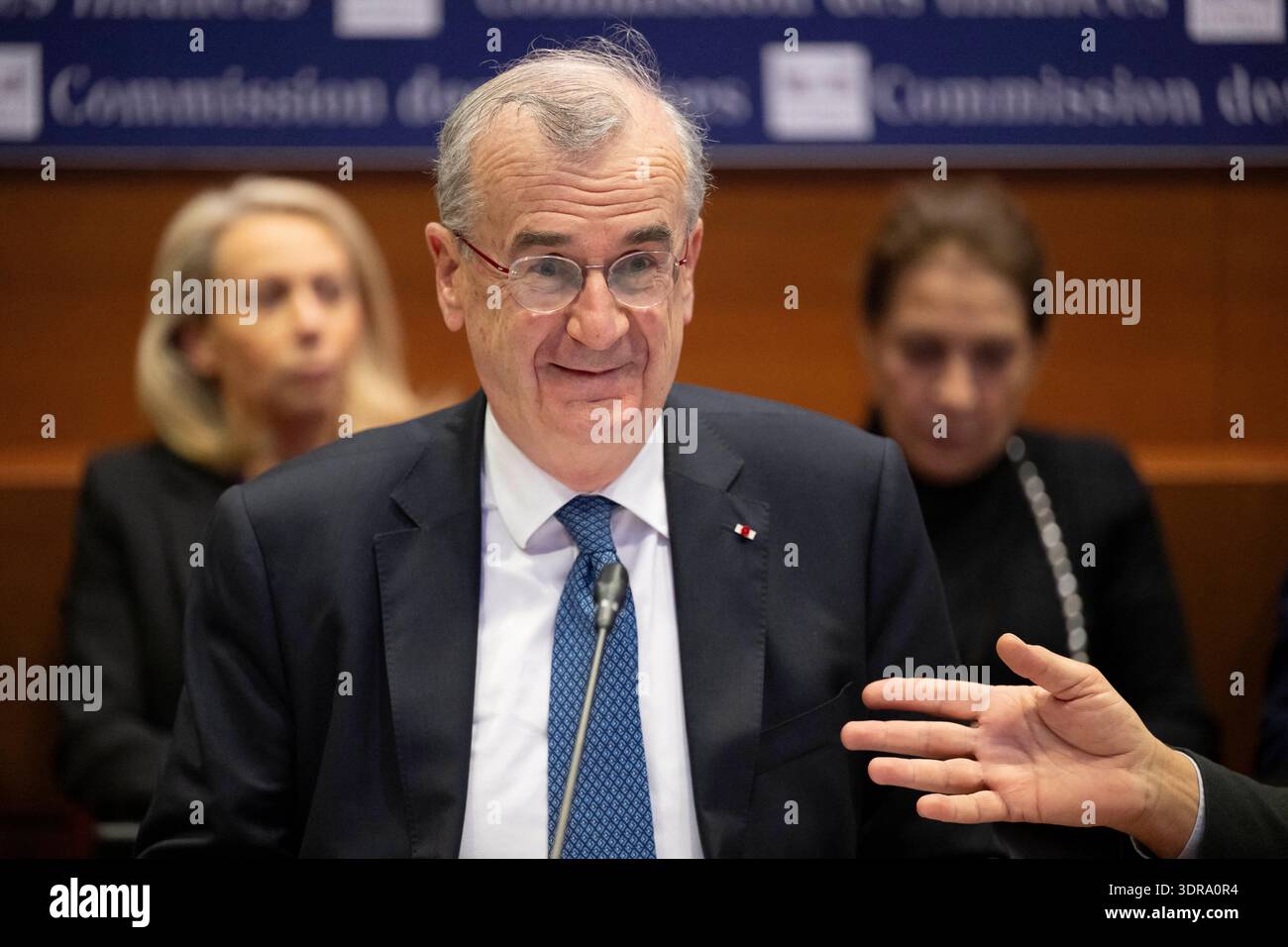 Paris, France. 18th Feb, 2026. French central bank governor Francois ...