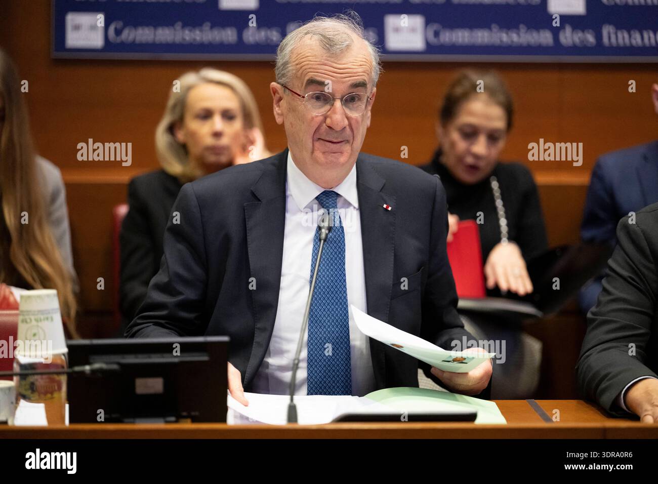 Paris, France. 18th Feb, 2026. French central bank governor Francois ...