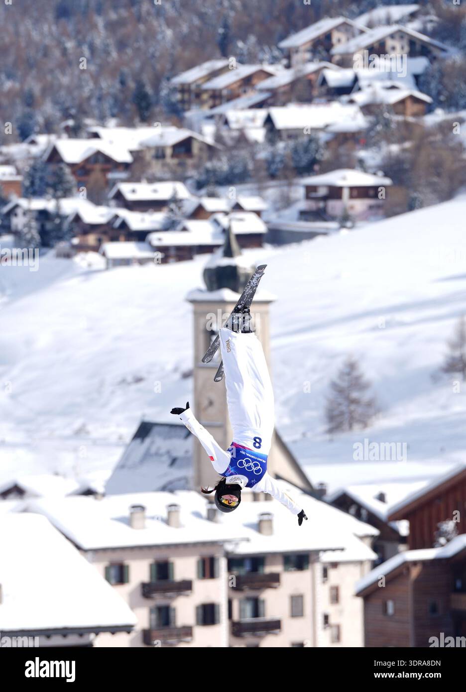 China's Meiting Chen during the Women's Freestyle Skiing Aerials ...