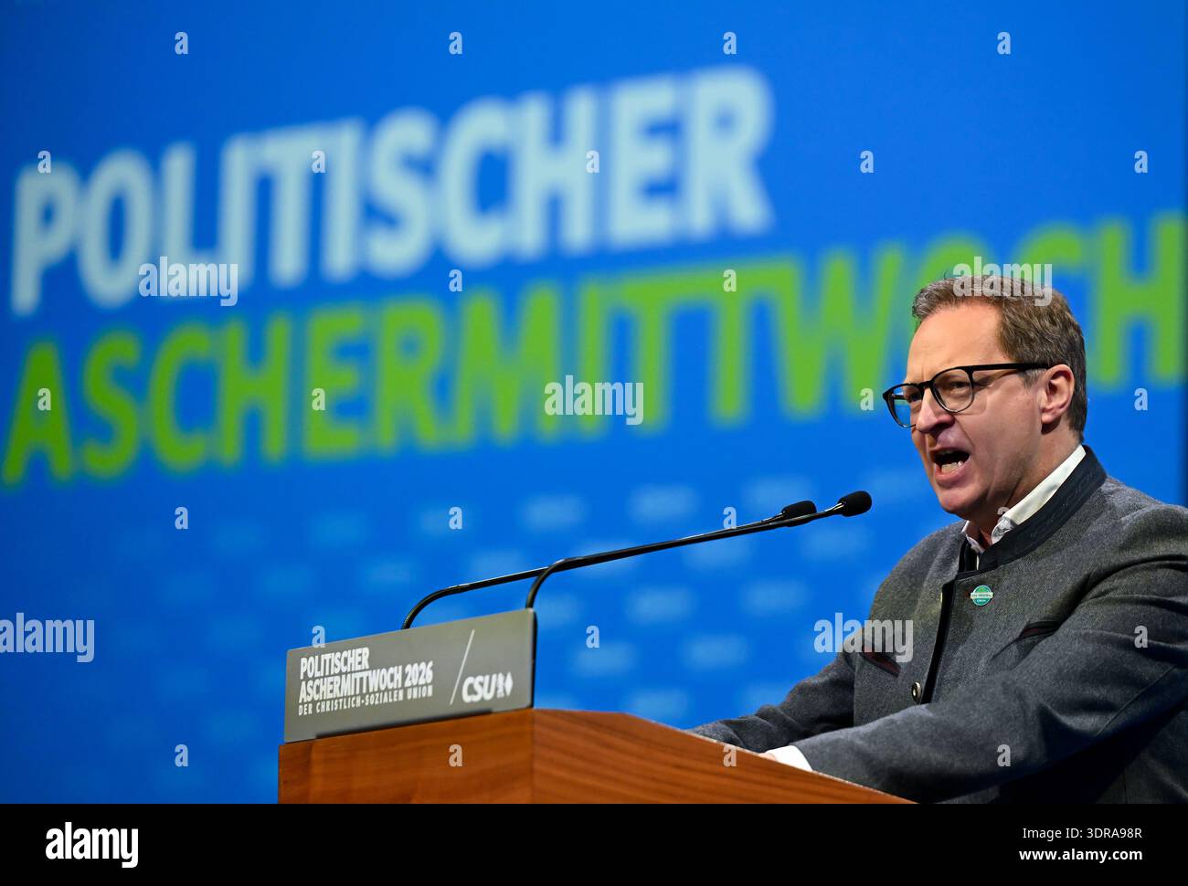 18 February 2026, Bavaria, Passau: Martin Huber, Secretary General of ...