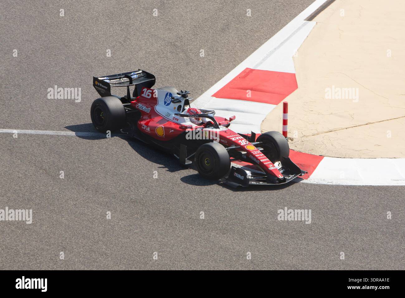 Charles Leclerc, Ferrari, on track during Day 1 of Formula One pre ...