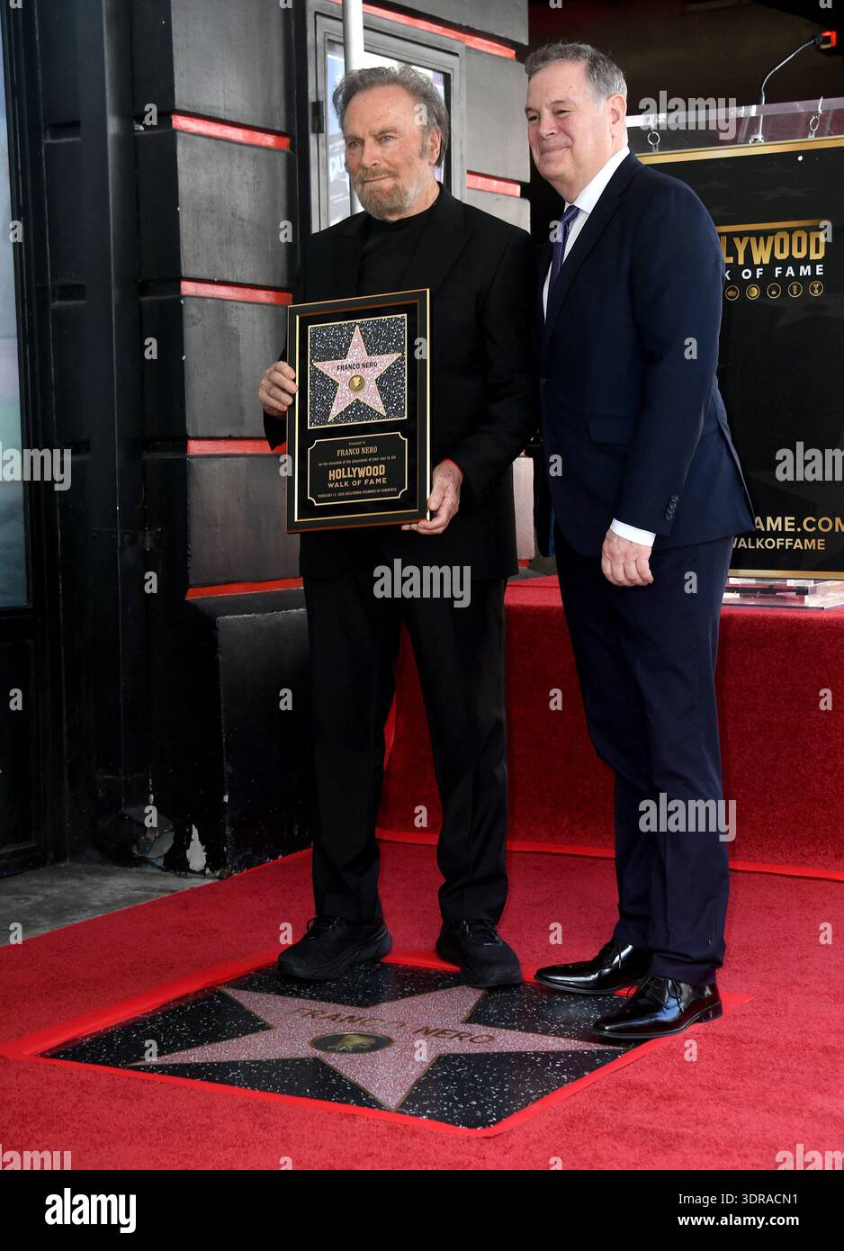 Actor Franco Nero and Hollywood Chamber of Commerce Chair of the Board ...