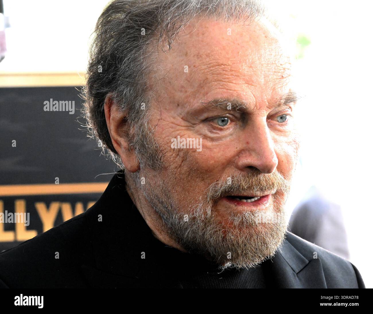 Actor Franco Nero does interviews on his Star on The Hollywood Walk Of ...
