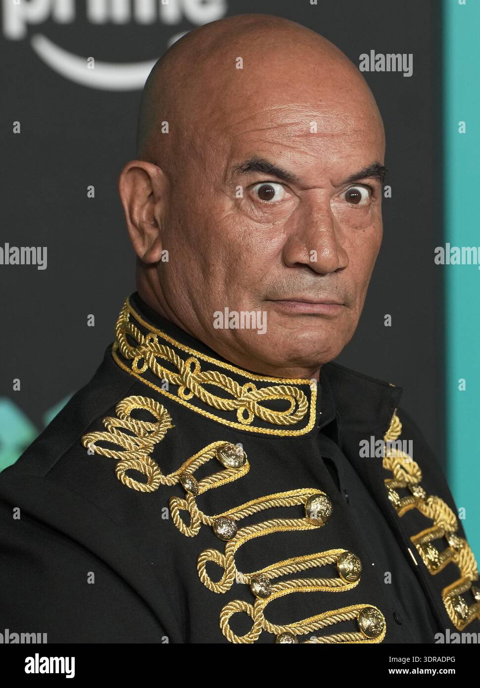 Temuera Morrison arrives at the Amazon Prime Video's THE BLUFF World ...