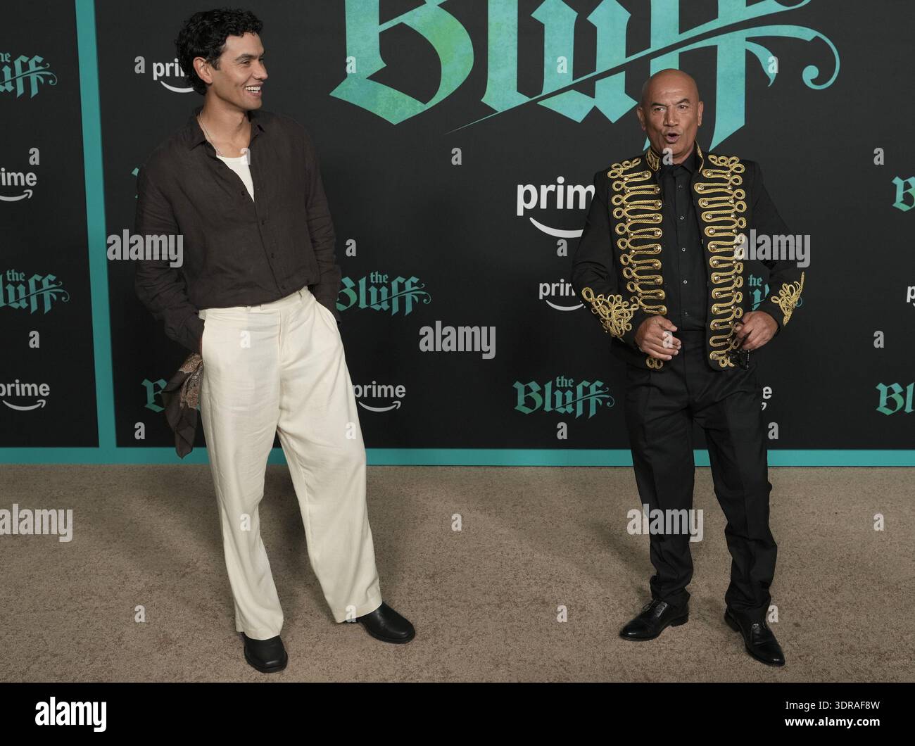 (L-R) James Morrison and Temuera Morrison arrives at the Amazon Prime ...