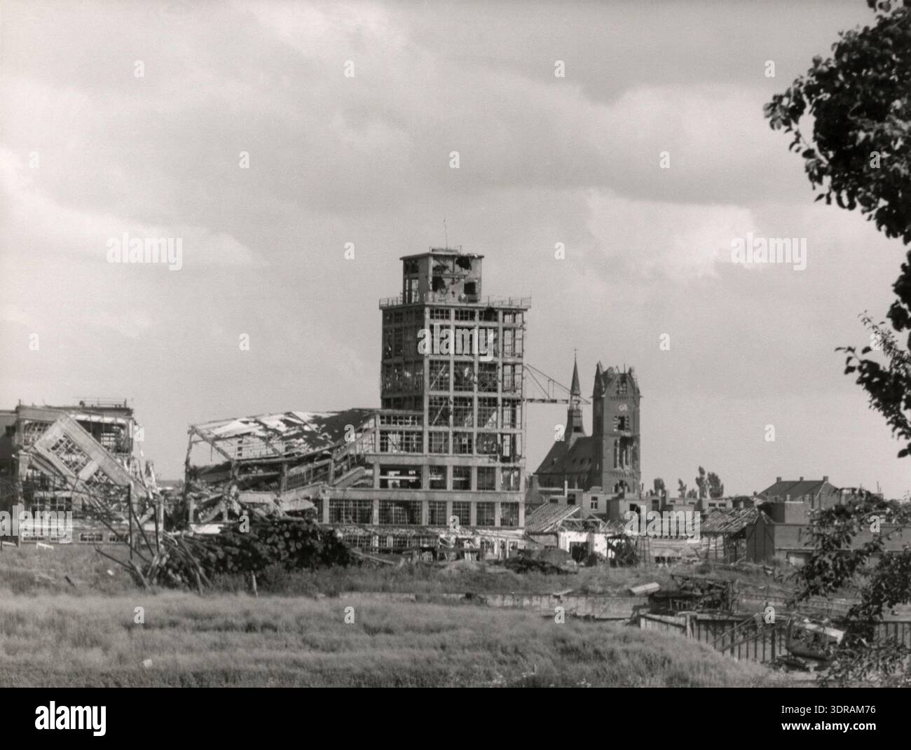 Netherlands the image documents post war destruction during world war ...