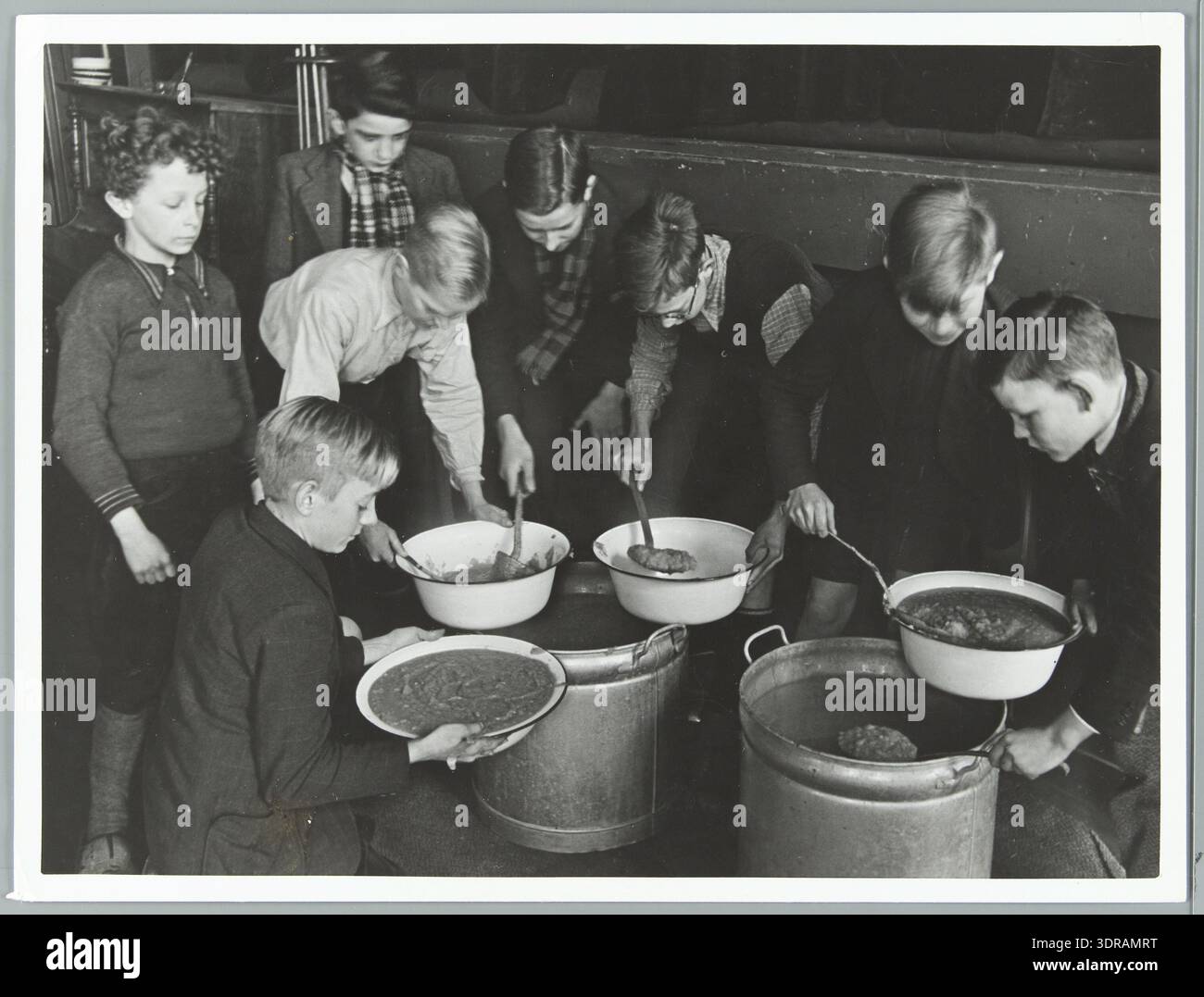 Photograph showing wartime hunger in the netherlands hi-res stock ...