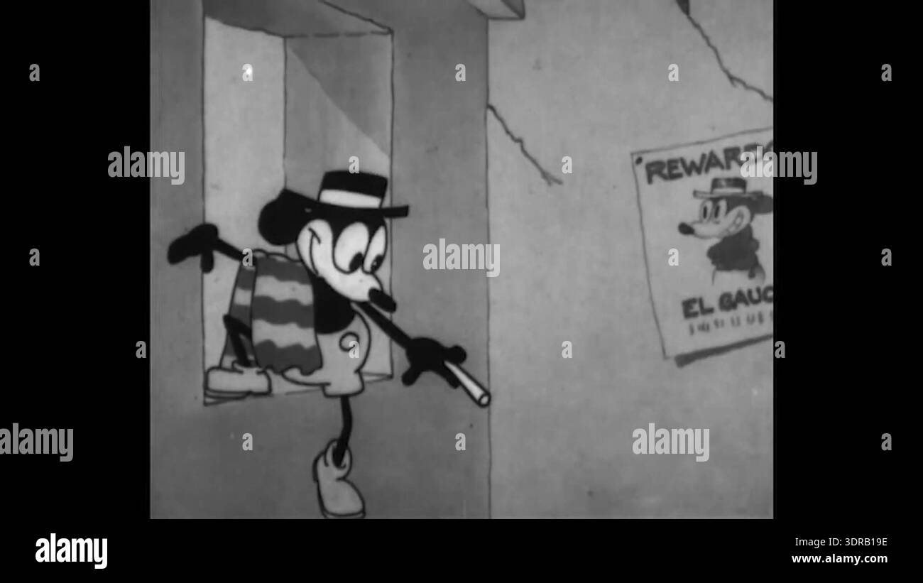 This screenshot from 'The Gallopin' Gaucho' shows animated characters ...