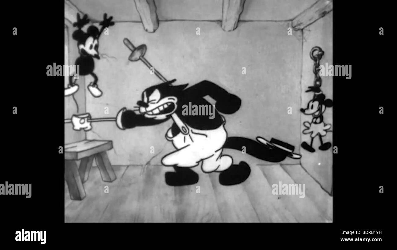 This 1928 screenshot from 'The Gallopin' Gaucho' by Walt Disney and Ub ...
