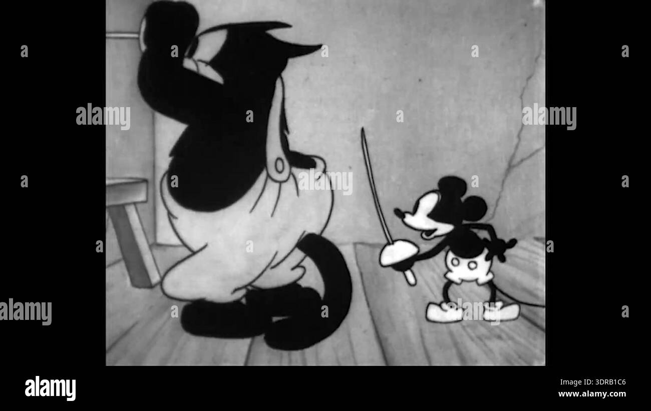 This frame from 'The Gallopin' Gaucho' (1928) by Walt Disney and Ub ...