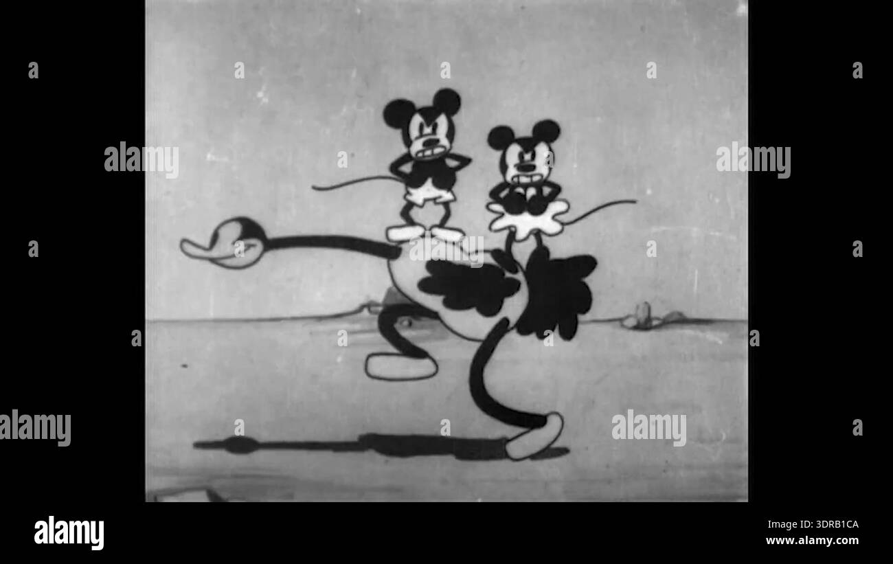 Image from The Gallopin' Gaucho, a 1928 black-and-white animated short ...