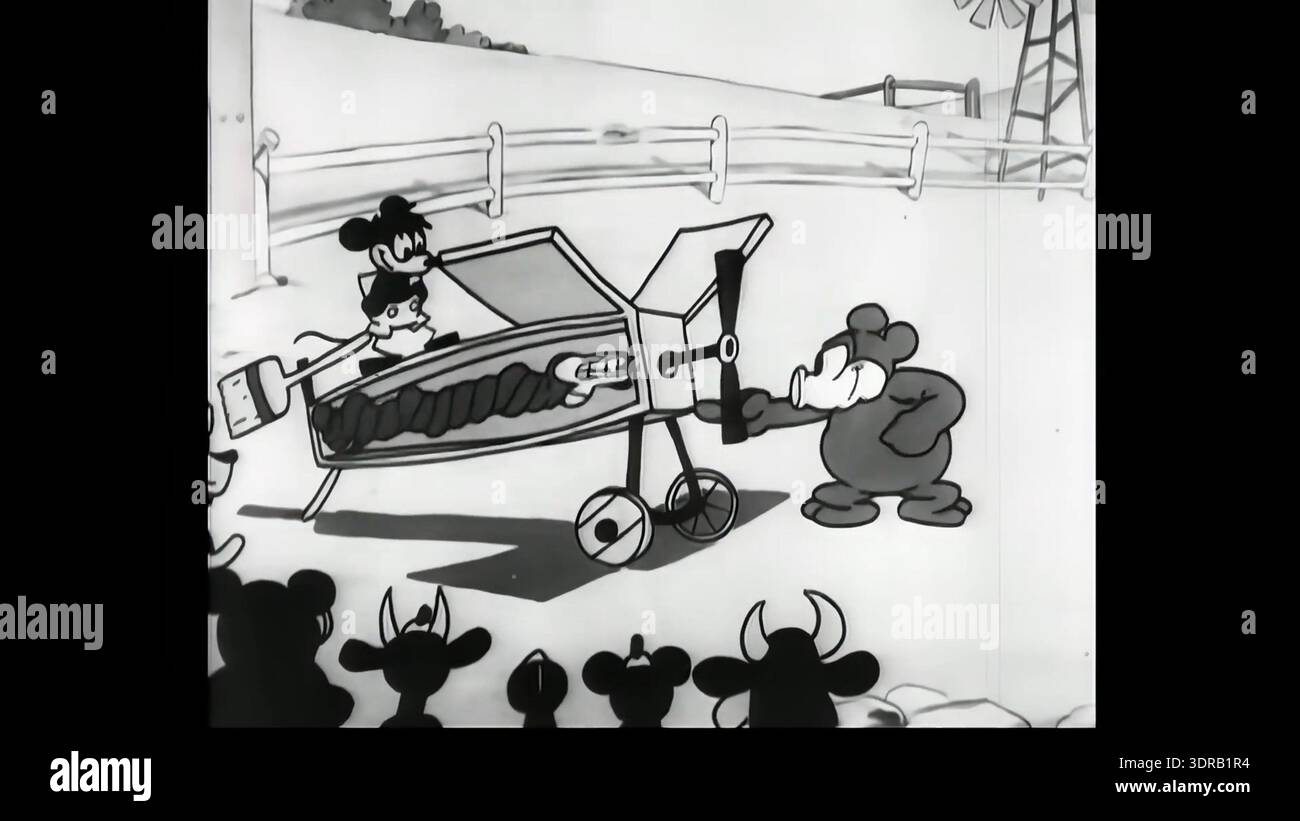 Early techniques of mickey mouse shorts hi-res stock photography and ...