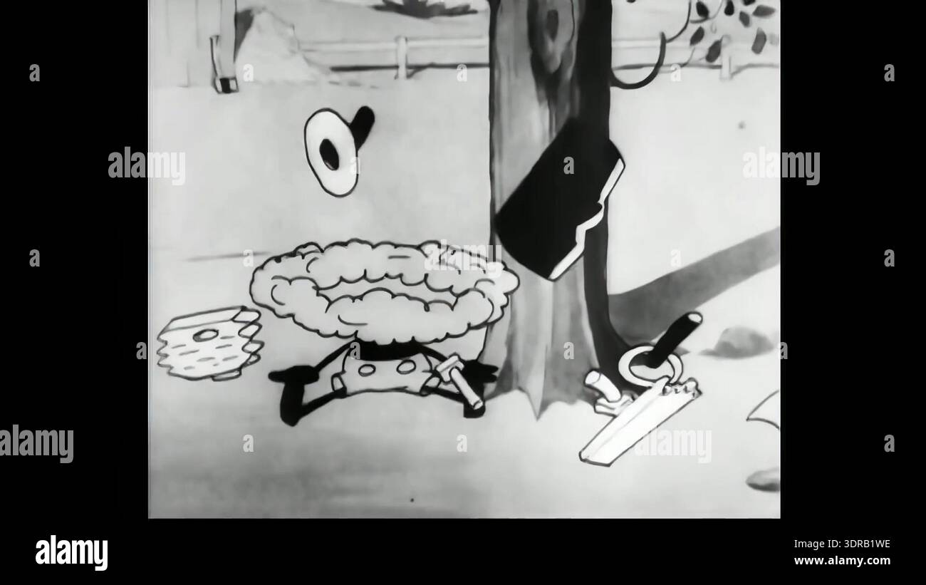 Plane crazy is a 1928 black and white animated short co di hi-res stock ...
