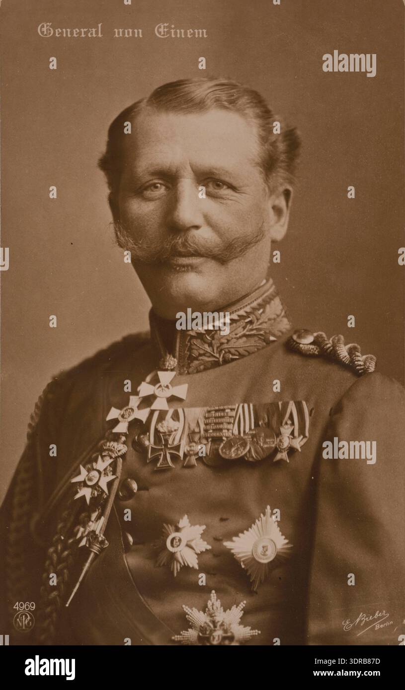 A portrait by Emil Bieber, dated 1914-1918, depicts Prussian General K ...