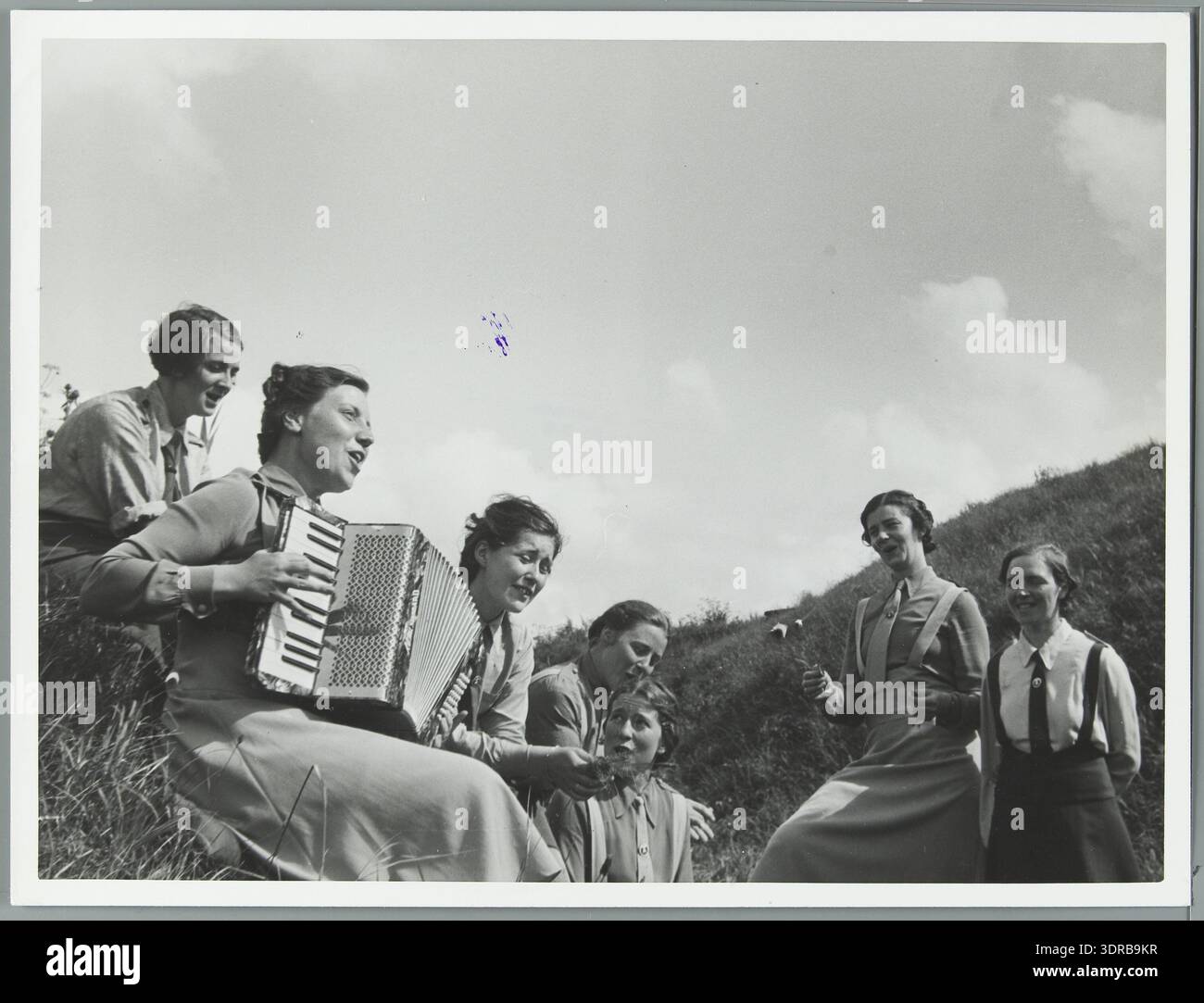 Cultural recreation within a historical camp environment hi-res stock ...