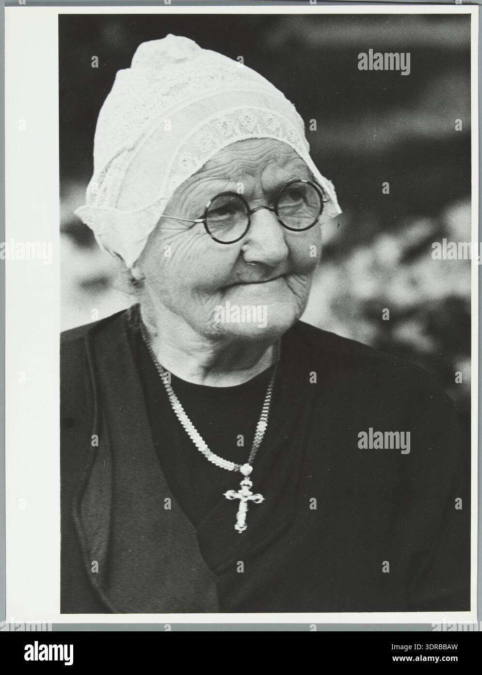 A west frisian woman is portrayed in traditional costume hi-res stock ...