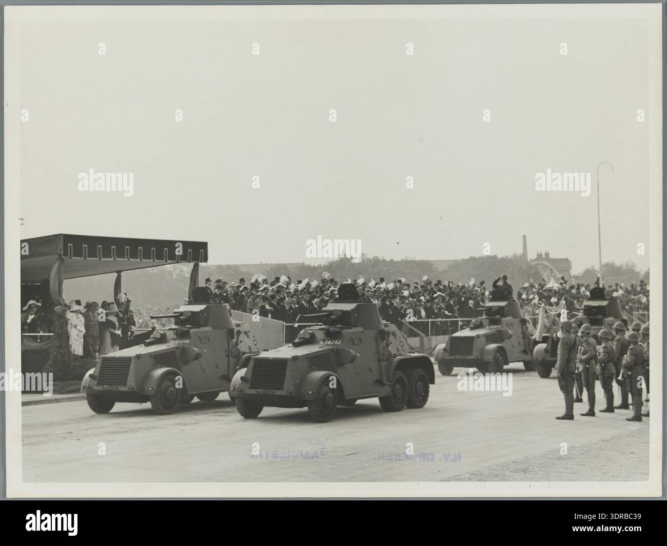 This photograph depicts the inspection of dutch military troops hi-res ...