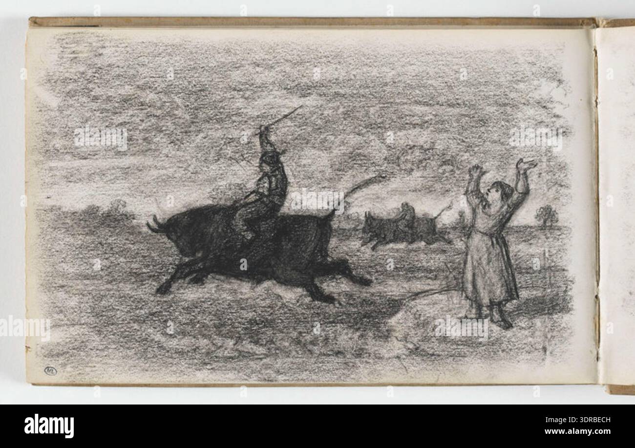 Natural elements the painting reflects mid 19th century french realism ...